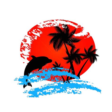 夏季背景與垃圾海灘棕櫚樹天空陽光明媚的熱帶 向量 天空 晴天 热带向量圖案素材免費下載，png，eps和ai素材下載 Pngtree