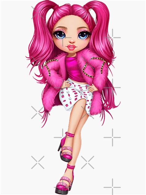 Pegatina Personajes De Las Muñecas Rainbow High De Candyflossindia