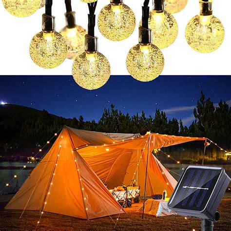 Set De 50 Luces Led Decorativas Solares De 29 Pies 8 Modos De