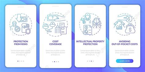 Insurance Importance Blue Gradient Onboarding Mobile App Screen Banner Template Download On Pngtree