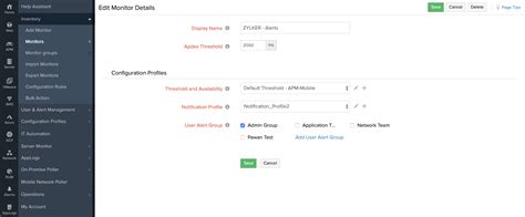 Android APM Online Help Site X