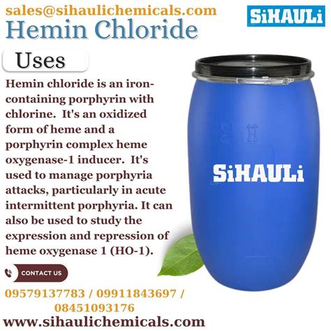 Hemin Chloride Sihauli Chemicals Private Limited