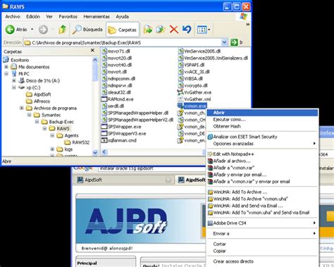 instalar agente de symantec backup exec en wxp copia de oracle proyecto a