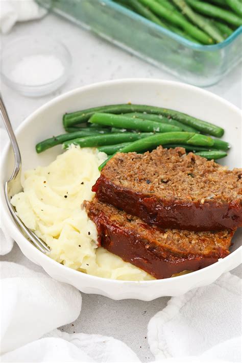 Easy Gluten Free Meatloaf With Sticky Sweet Glaze • One Lovely Life