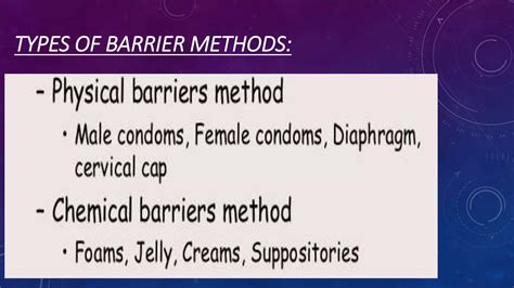 Barrier Methods Of Contraceptive Pptx