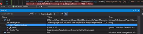 BUG ResourceManagement Graph RBAC Lookup Active Directory Group By