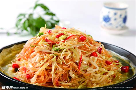 炒粉丝摄影图 传统美食 餐饮美食 摄影图库 昵图网