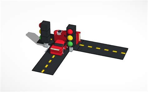3d Design Semaforo Loco Tinkercad