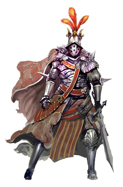 Pf2e Knight Warhammer Fantasy Halberdier Knight With Plume Knight Art