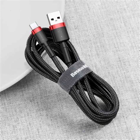 کابل USB به USB-C باسئوس مدل CATKLF-BG1 Cafule طول 1 متر | سوکت
