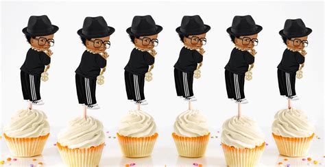 90s Hip Hop Cupcake Toppers 90s Rapper Cupcake Toppers 90s Etsy In