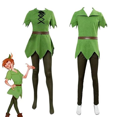 Peter Pan Costume Cosplay Mens And Womens Adults Costume Disney Cosplay