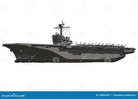 Superstructure Side View Of A Cargo Ship From Down Below With