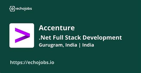 Accenture Is Hiring Net Full Stack Development Application Lead Gurugram India India Net