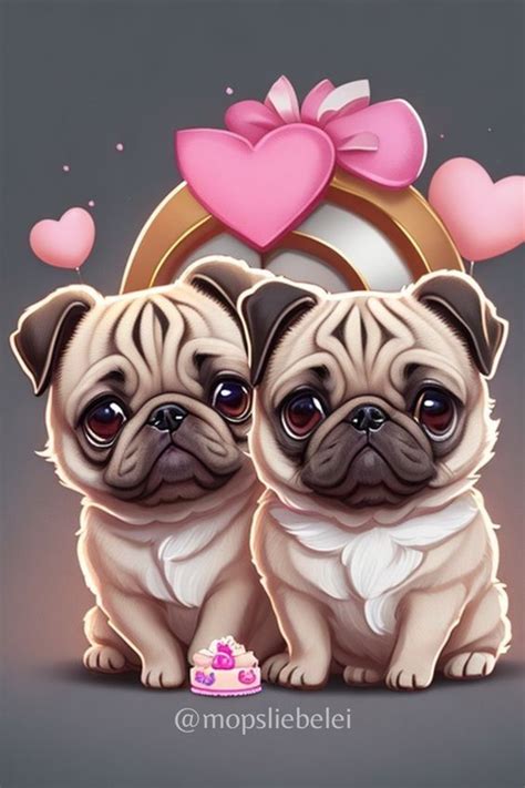 Pug Wallpapers In 2024 Pug Wallpaper Cute Pugs Dog Portraits Art
