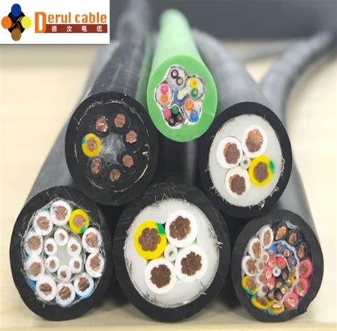 Sale Pur Combination Industrial Robot Cable Robot Arm Cable Shanghai Derul Cable Factory Direct