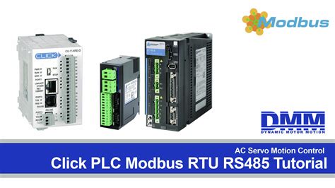 click plc modbus rs485 motion control setup tutorial