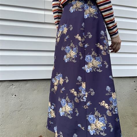A Line Maxi Skirt Vintage Old Navy Polyester Depop