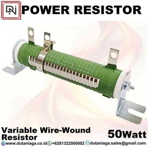 Jual Dsr Resistor 50watt 10 Ohm Resistor Variable Resistor Geser Bambu