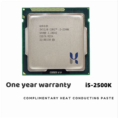 Intel procesador i5 2500K Quad Core 3,3 GHz, LGA 1155, TDP 95W, caché ...