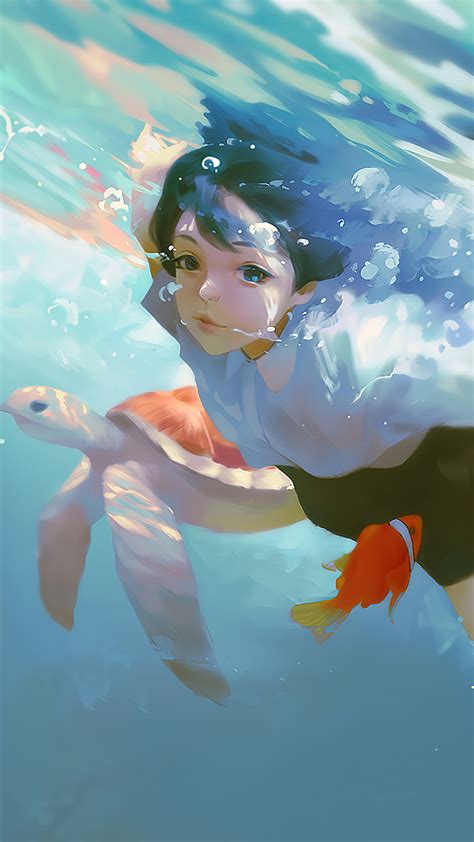 Girl Wallpaper Swimming