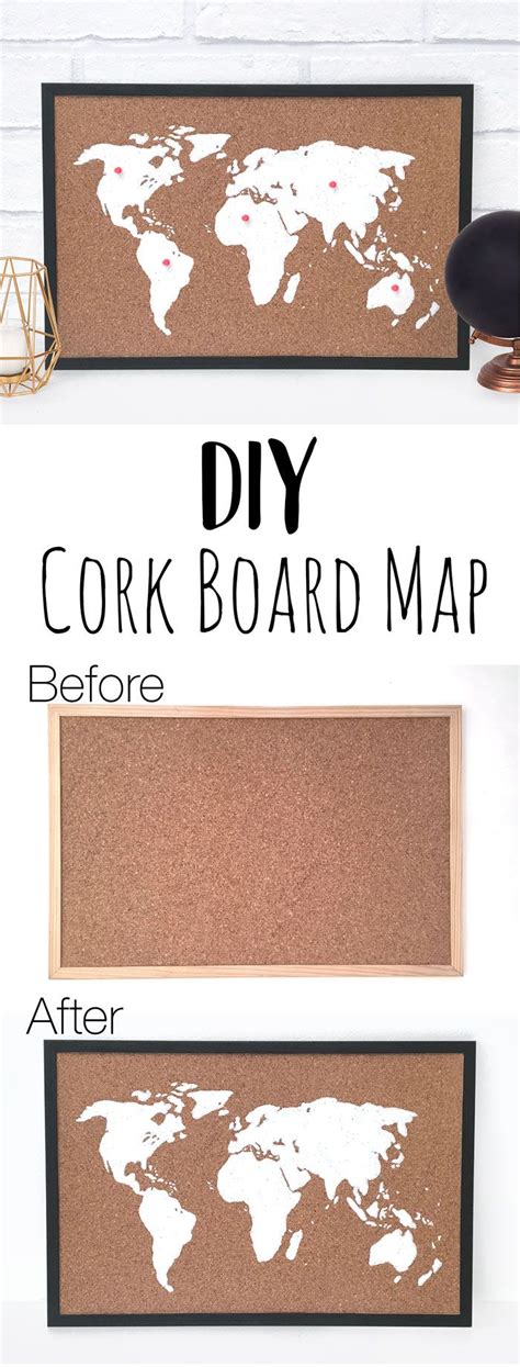 Diy Cork Board Map Artofit