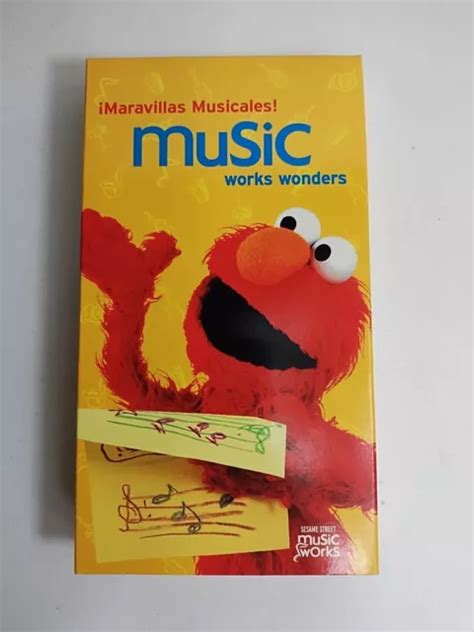 Sesame Street Maravillas Musicales Music Works Wonders Vhs Tape Spanish