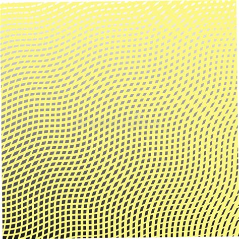 Light Yellow Trendy Grid Monochrome Texture From Wavy Cross Lines Stock Vector Illustration