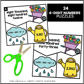 Place Value Number Puzzles Writing Numbers Word Form Expanded Form