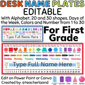 Printable Name Tag Kindergarten Teaching Resources Tpt