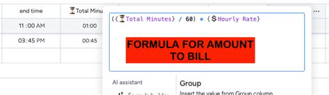 Formula To Calculate Minutes By Hourly Rate To Create Total Special Workflows And Use Cases