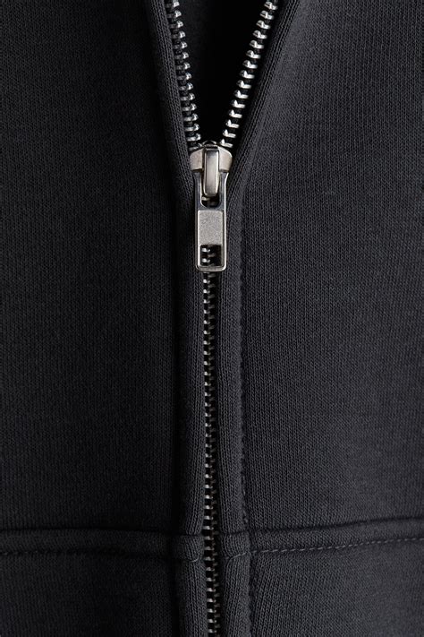 Oversized Hooded Jacket Dark Gray Ladies Handm Us