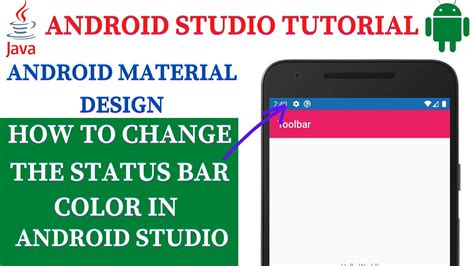 Change The Statusbar Color In Android Studio Youtube
