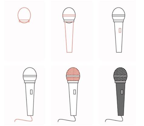 Easy And Simple Microphone Drawing Ideas Drawing Photos