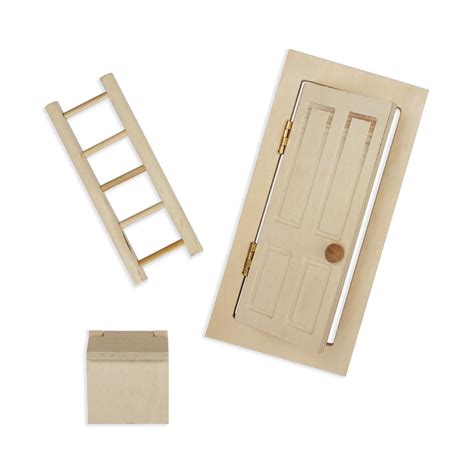 Set De Ratoncito Pérez Puerta De Madera And Ratón De Peluche Sam