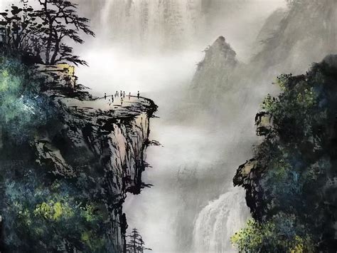 龙宽山水画精品 群博书画院 站酷ZCOOL