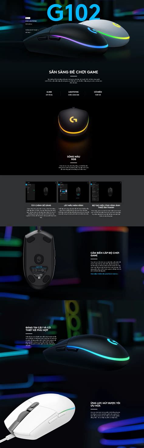 CHUỘT LOGITECH G120 LIGHTSYNC GEN 2 RGB WHITE