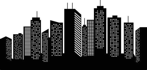 Ilustración De Vector De Silueta De Ciudad