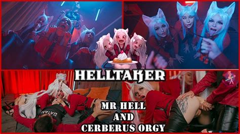 4K Helltaker Mr Hell And Cerberus Orgy