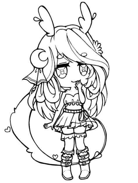 Desenhos De Gacha Life Para Colorir Pintar E Imprimir ColorirOnline
