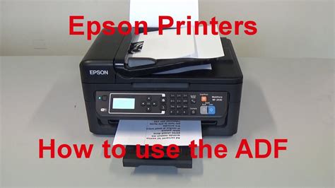 How To Make A Copy With The Adf Epson Inkjet Printers Youtube