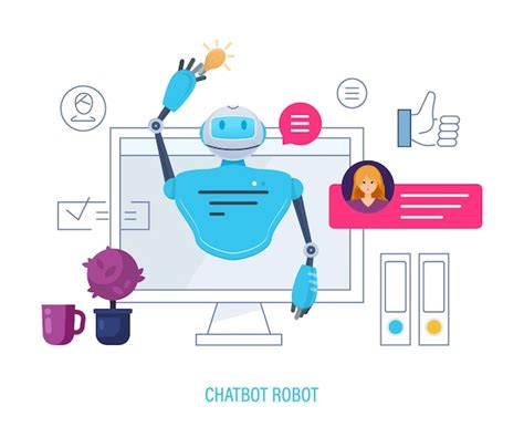 Premium Vector Chatbot Robot Artificial Intelligence User Chatting With Chatbot In Application