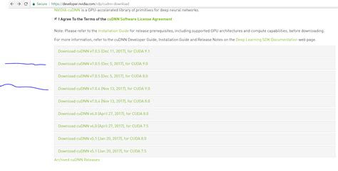 Python No Cudnn 60 For Cuda Toolkit 90 Stack Overflow