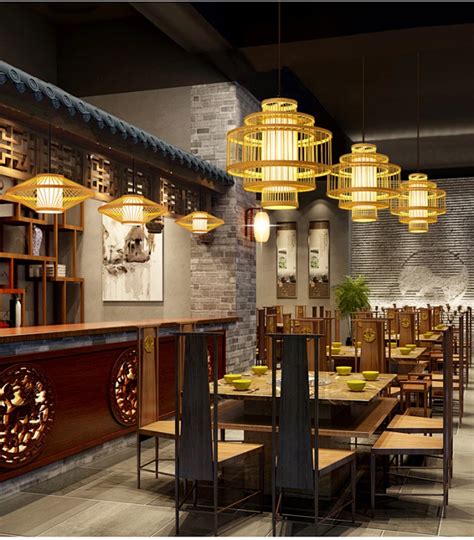 竹编吊灯中式竹艺灯笼日式餐厅竹灯禅意单头茶室阳台民宿火锅店灯 淘宝网 花瓣网