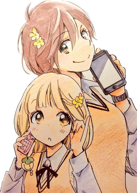 Kase Tomoka And Yamada Yui Asagao To Kase San Drawn By Takashima