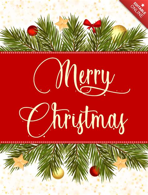 Carte De Vœux De Noël Modèle De Design Gratuit