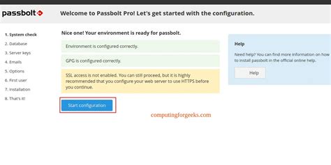 Configure Passbolt Password Manager On Linux Computingforgeeks