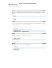 Master Python Functions And Probability Quiz Guide Course Hero