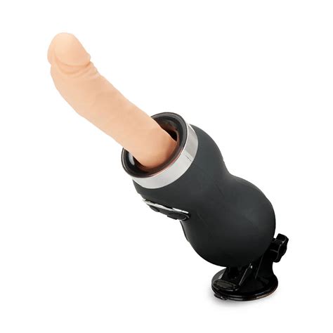 Compact Thrusting Sex Machine Remote Controlled And Dual Dildos