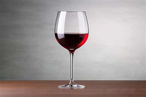 Aislado Fondo Blanco Copa De Vino Tinto Foto Premium